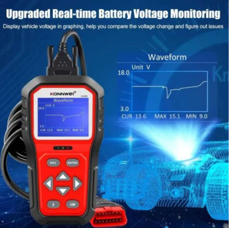 Scanners - Car Diagnostic New Advanced KW860 OBD2 Scanner Tool Car Engine Code Reader was sold ...